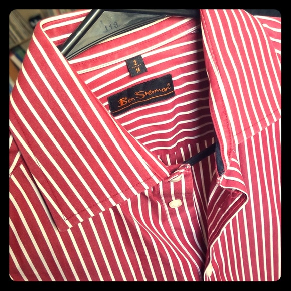 Ben Sherman | Shirts | Ben Sherman Dress Shirt Red | Poshmark